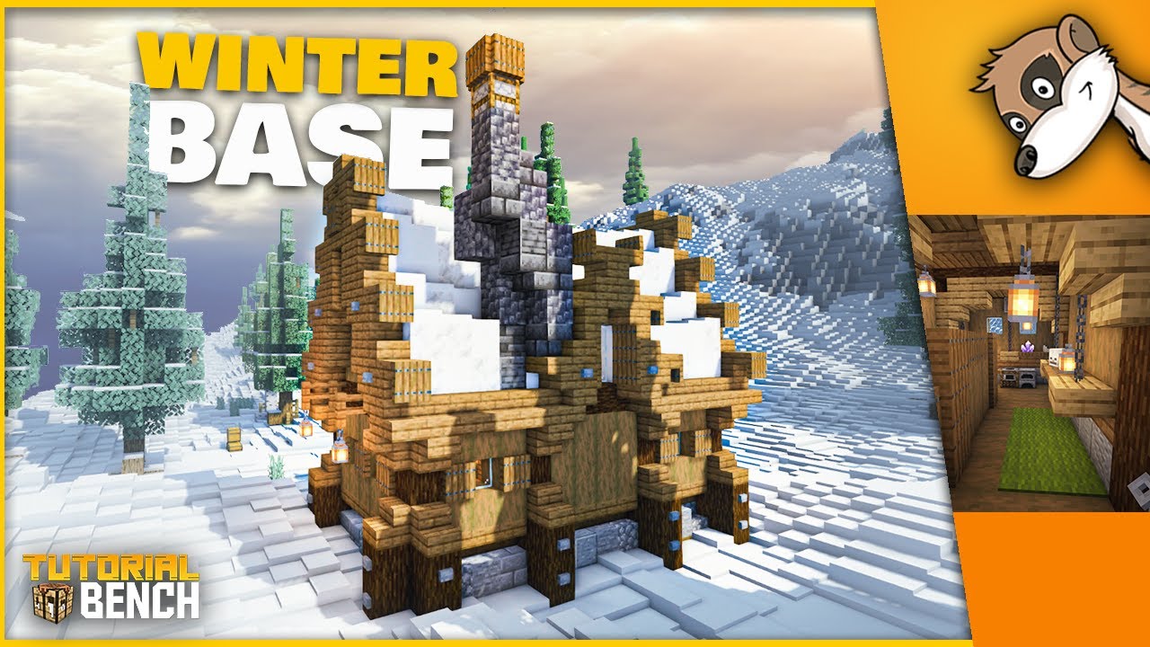 EINFACHE Winter Base in Minecraft bauen? - mit Einrichtung! [Tutorial]⛏ ...
