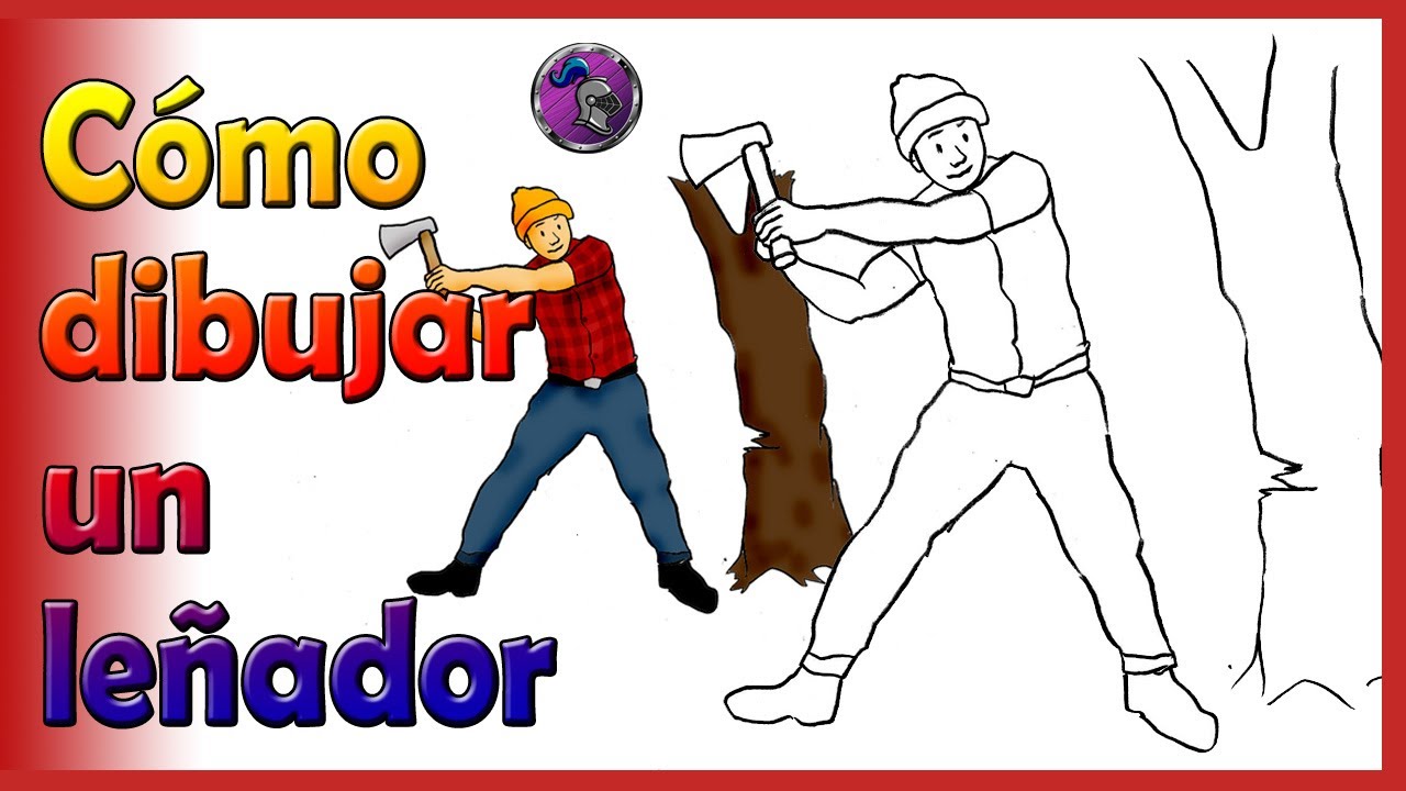 🪓 Cómo dibujar UN LEÑADOR 🪓 how to draw a WOODCUTTER ️ - YouTube