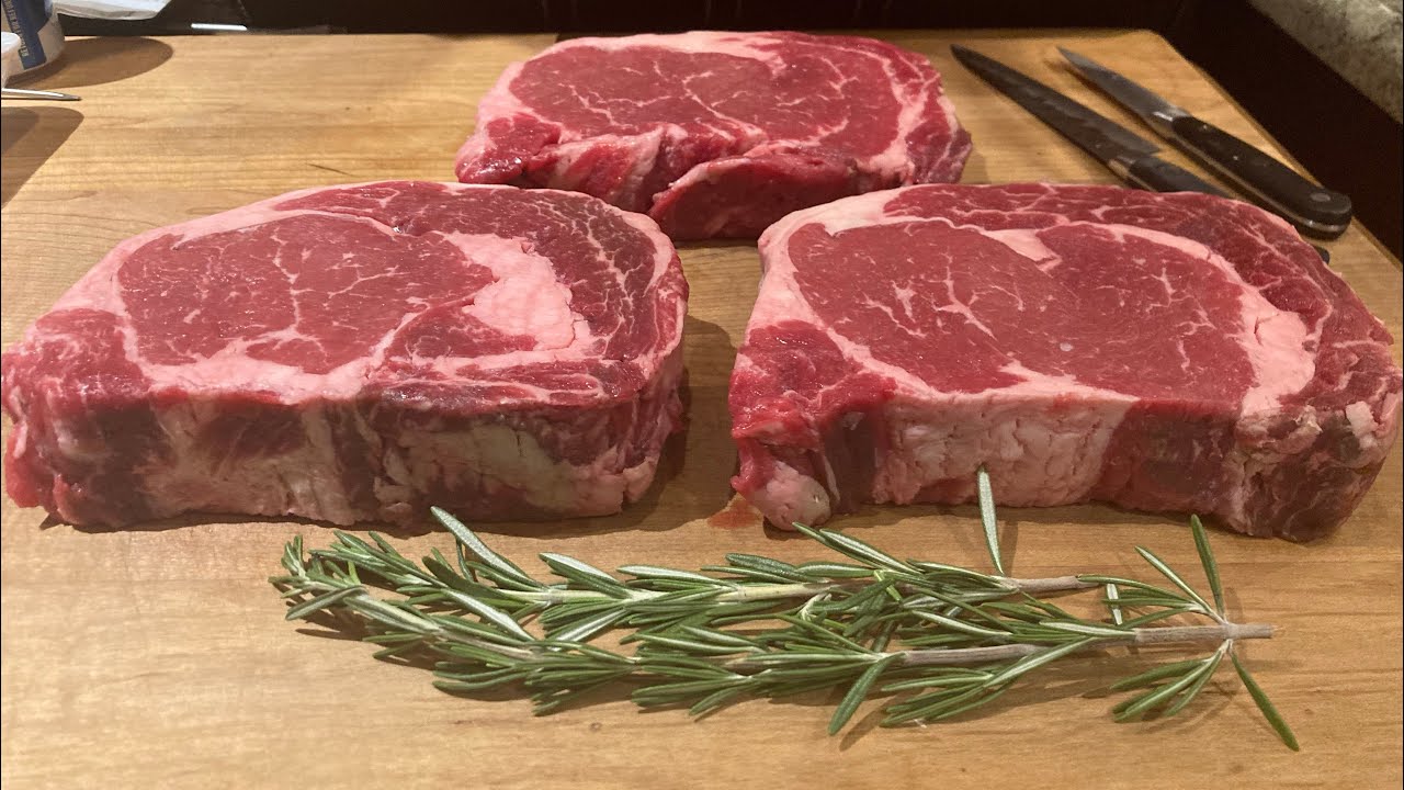 Massive Ribeye Steak Cooked Perfectly in Carbon Steel Skillet - YouTube