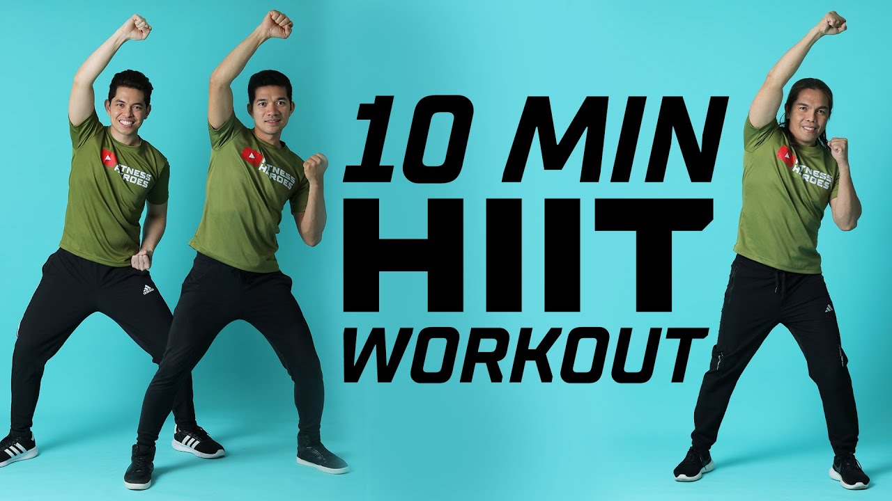 10 MIN HIIT CARDIO WORKOUT | ALL STANDING | CALORIE BURNING | FH#112 ...
