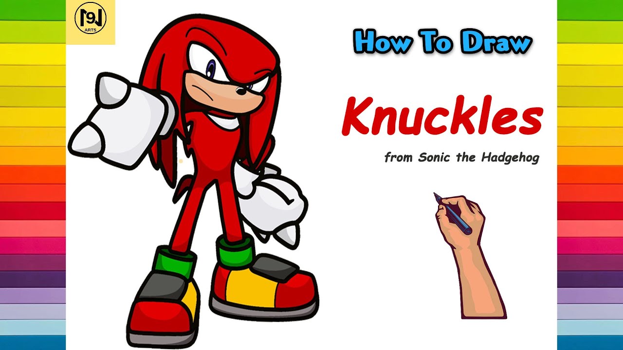How to Draw Knuckles from Sonic The Hedgehog 2 Movie - YouTube
