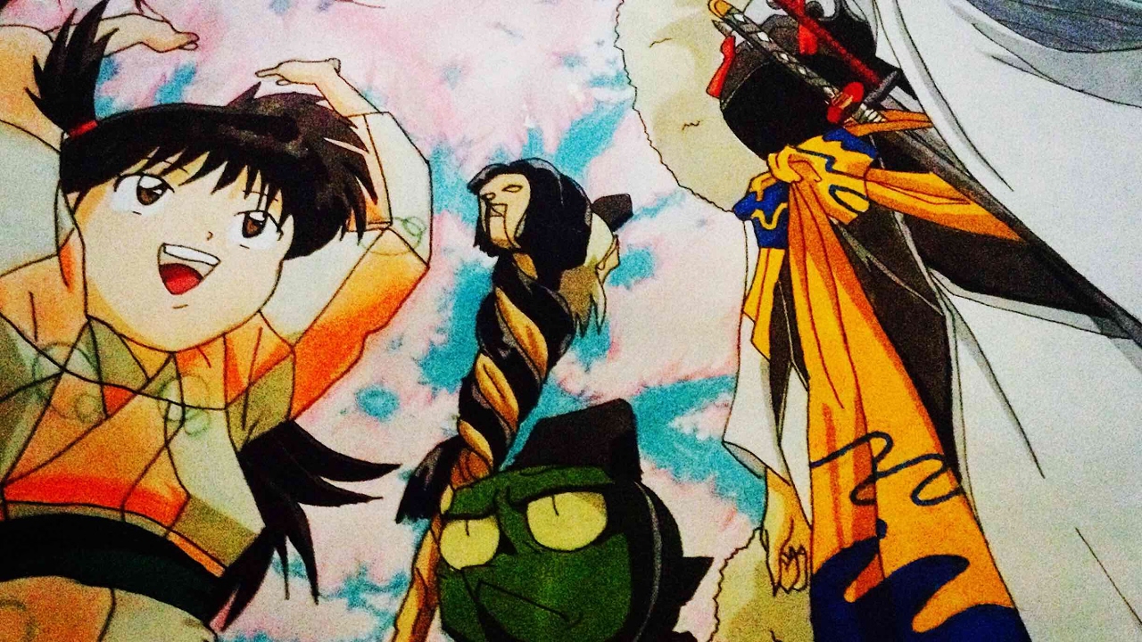 Speed Drawing Sesshoumarujaken E Rin Inuyasha Youtube
