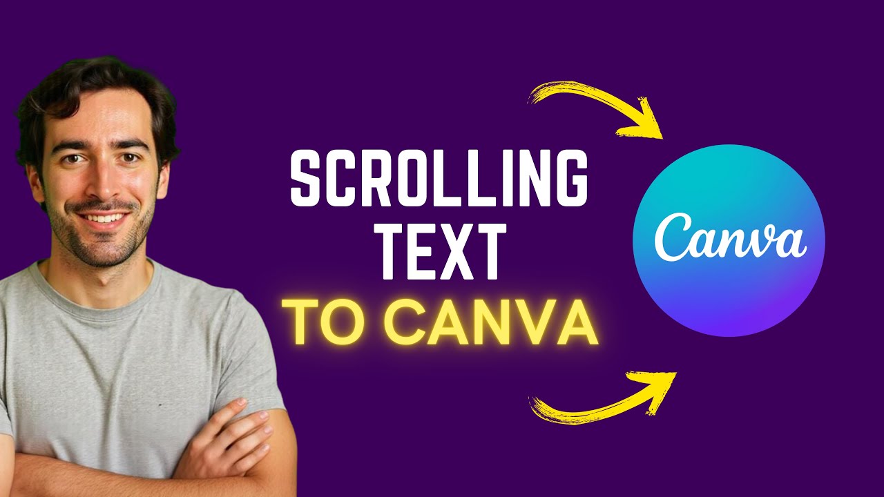 How To Create Scrolling Text In Canva (In 2 Mins) - YouTube