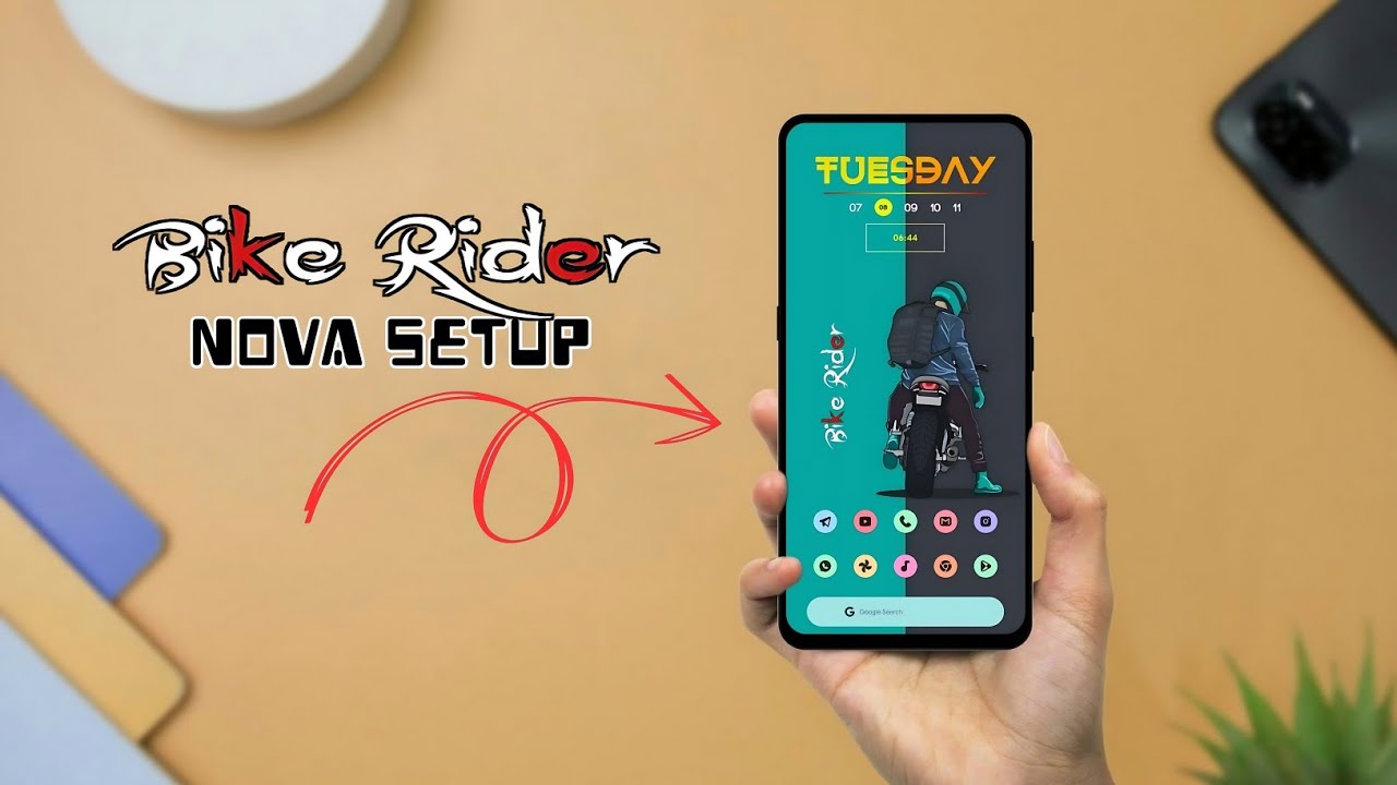 Bike Rider Nova Homescreen Setup 2023 😍 | Nova Launcher Setup #11 | In Hindi - YouTube