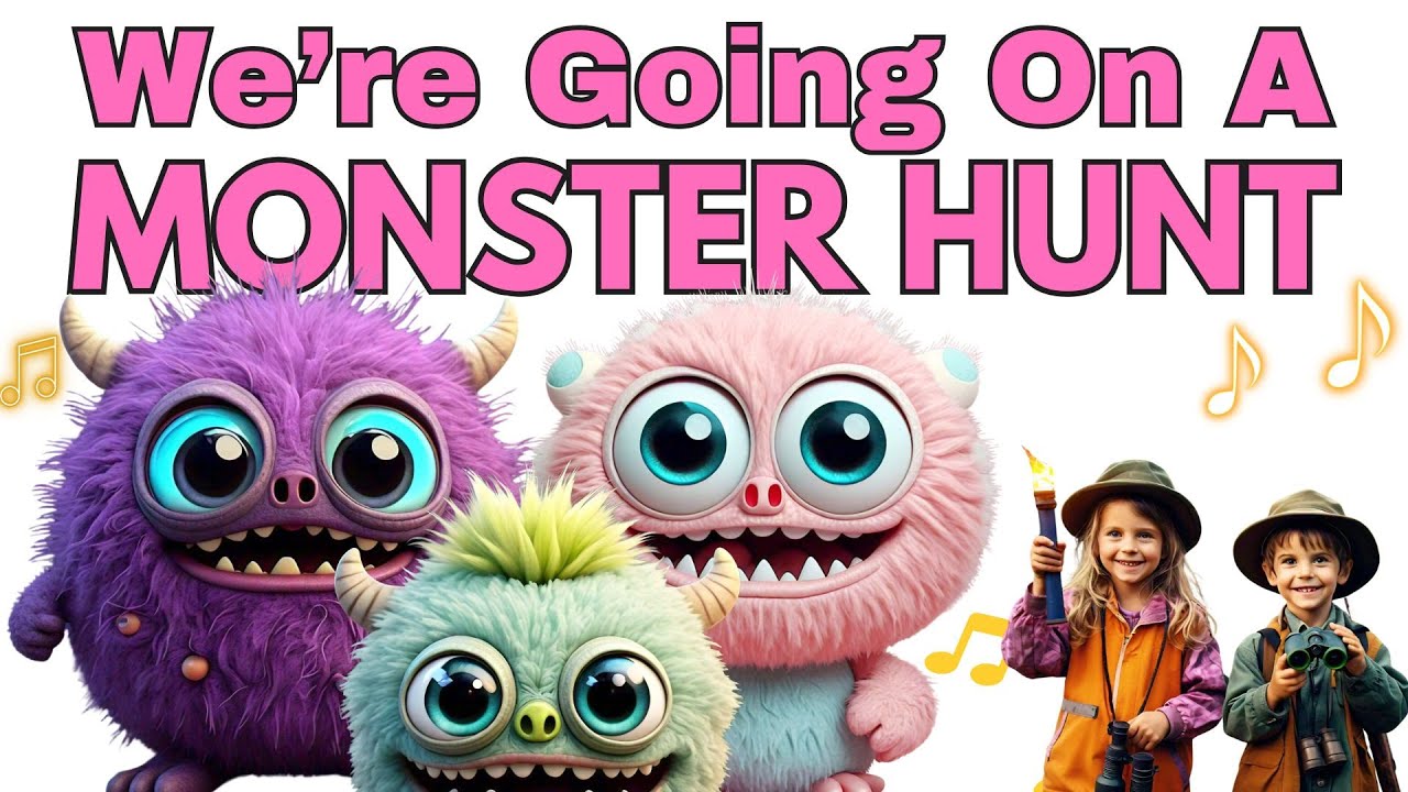 We're Going on a Monster Hunt 🎵 Monster Song | Halloween Songs for Kids ...