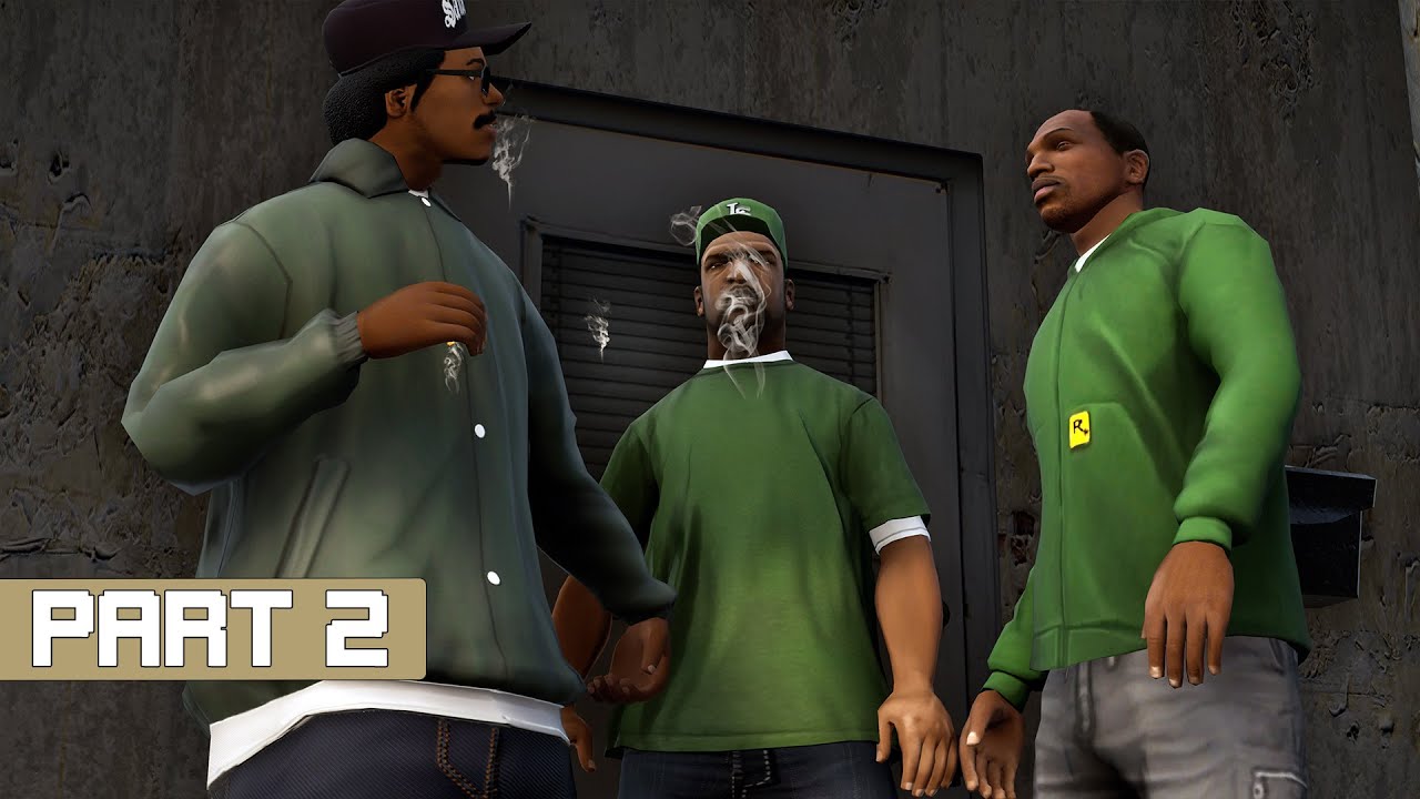 GTA San Andreas Definitive Edition Gameplay Walkthrough Part 2 HD (No ...