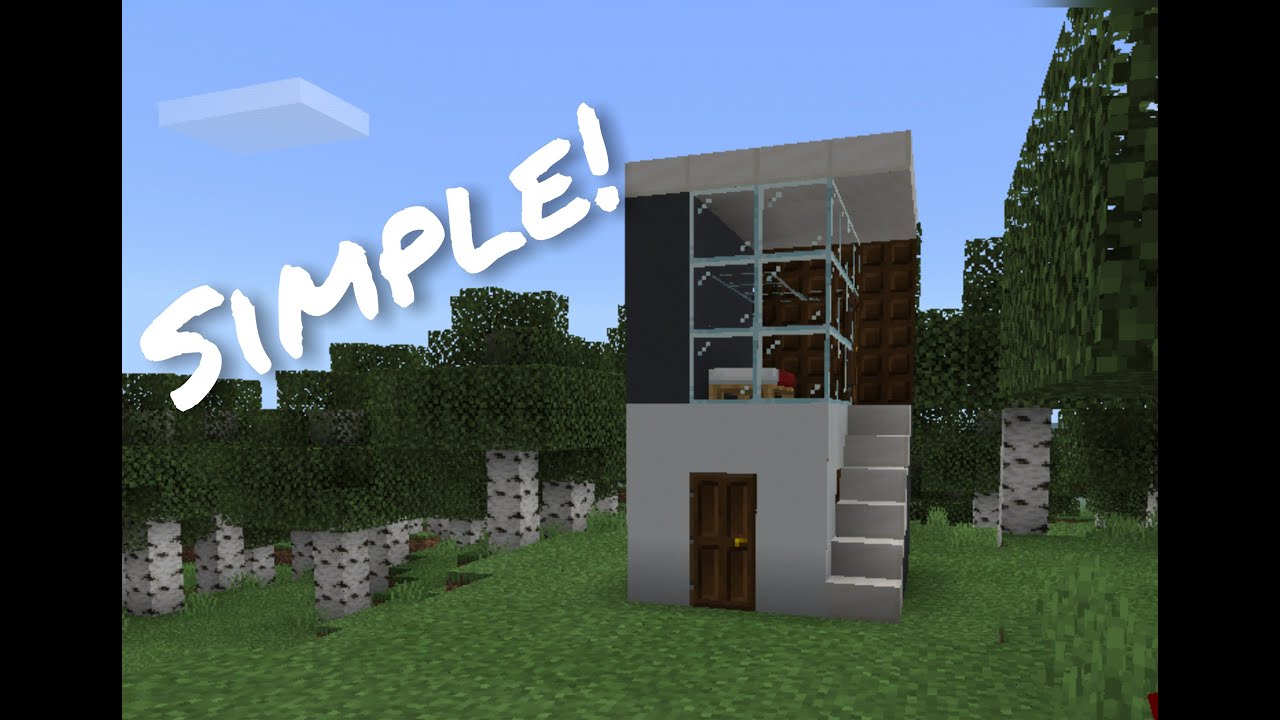 Simple!, how to make 4x4 house in minecraft. - YouTube