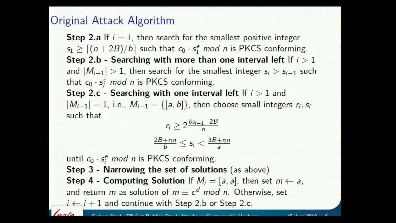 Efficient Padding Oracle Attacks on Cryptographic Hardware - YouTube