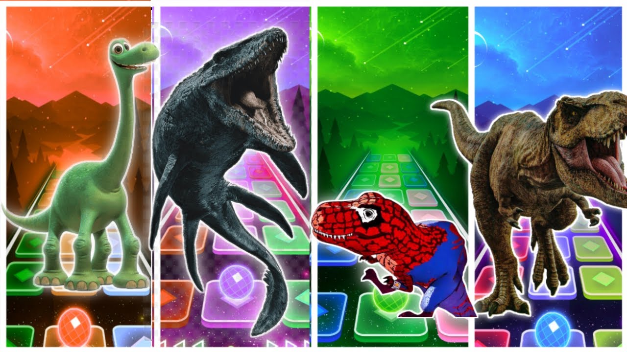 JurassicWorld Brontosaurus🆚Mosasaurus🆚T-rex🆚Tyrannosaurus Coffin Dance ...