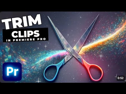How to trim a video clip in premiere pro | ADOBE TUTORIALS PART-1 ...
