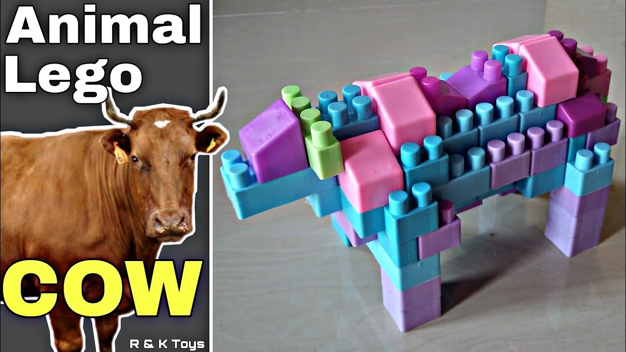 How to make a cow from lego - YouTube