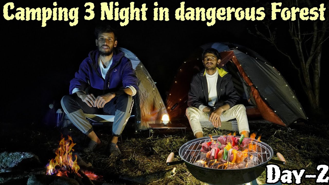 3 Days Camping In Deep Forest Of India | Night Camping In Most ...