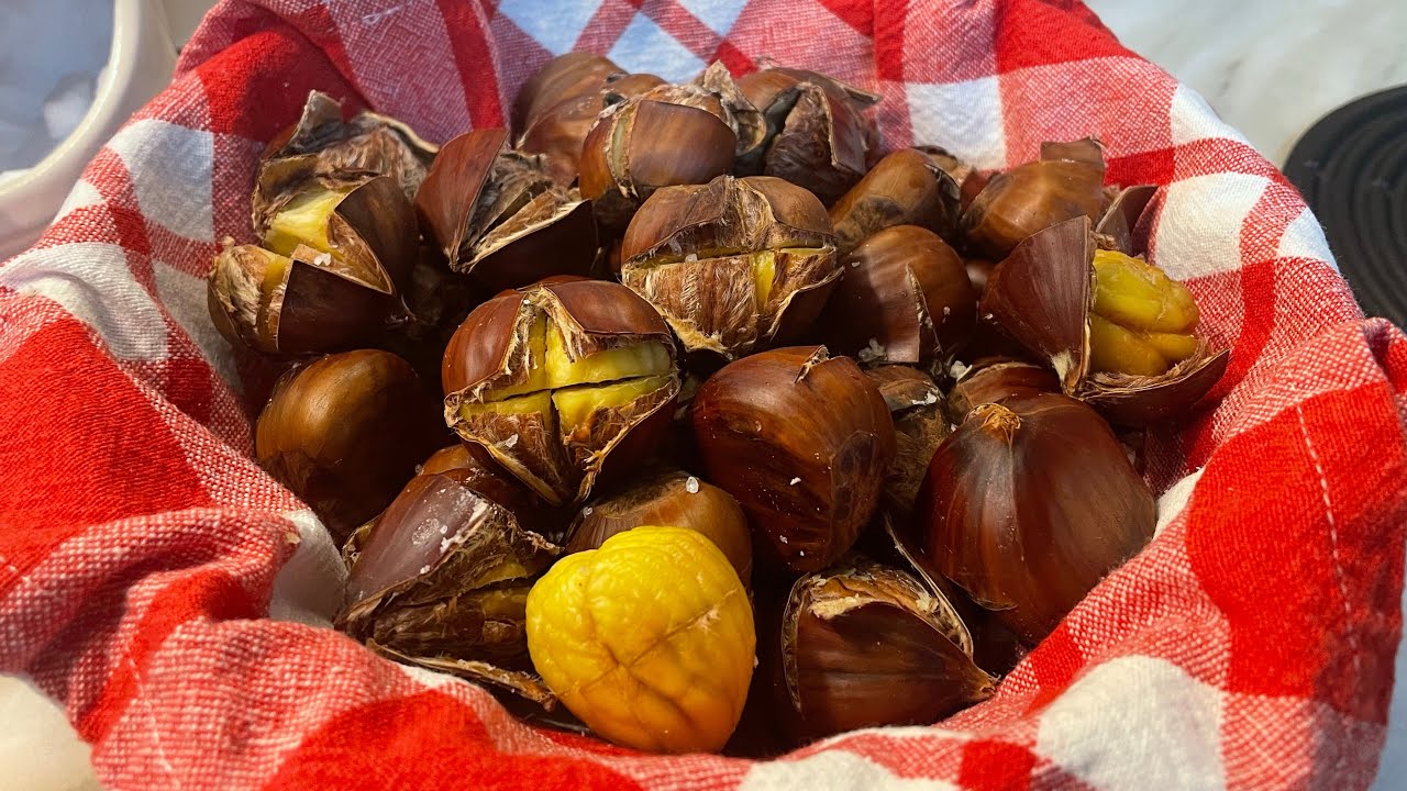 CASTANHAS ASSADAS NO FORNO | AlesMenu - YouTube