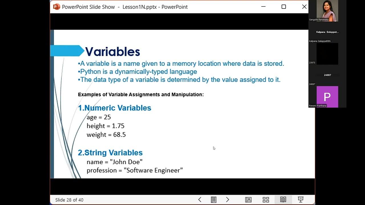 ITC 2277 Programming in Python Lecture 2 - YouTube