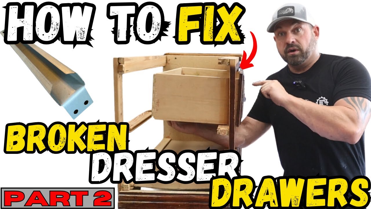 Part 2 Drawer Guides on Metal Slides How to fix Broken Drawers - YouTube