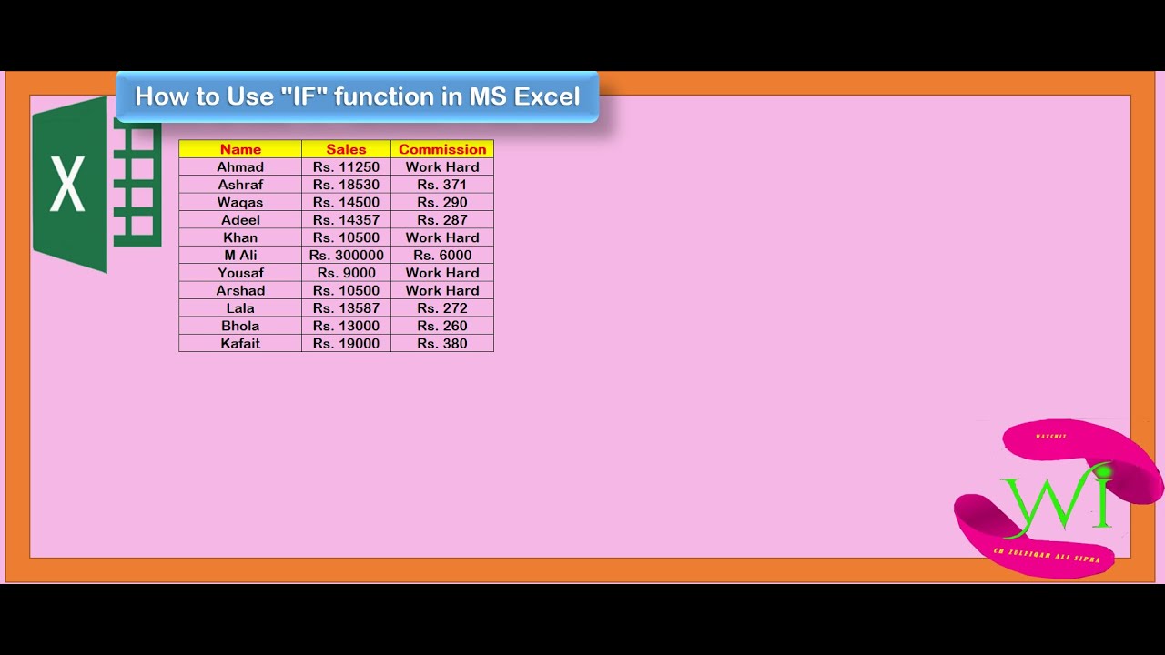 How To Use If Function In MS Excel Urdu Hindi Wi Excel Expert how-to-use-if-function-in-ms-excel-urdu-hindi-wi-excel-expert