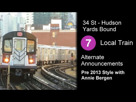 Alternate 7 Train to 34 St - Hudson Yards Announcements - YouTube