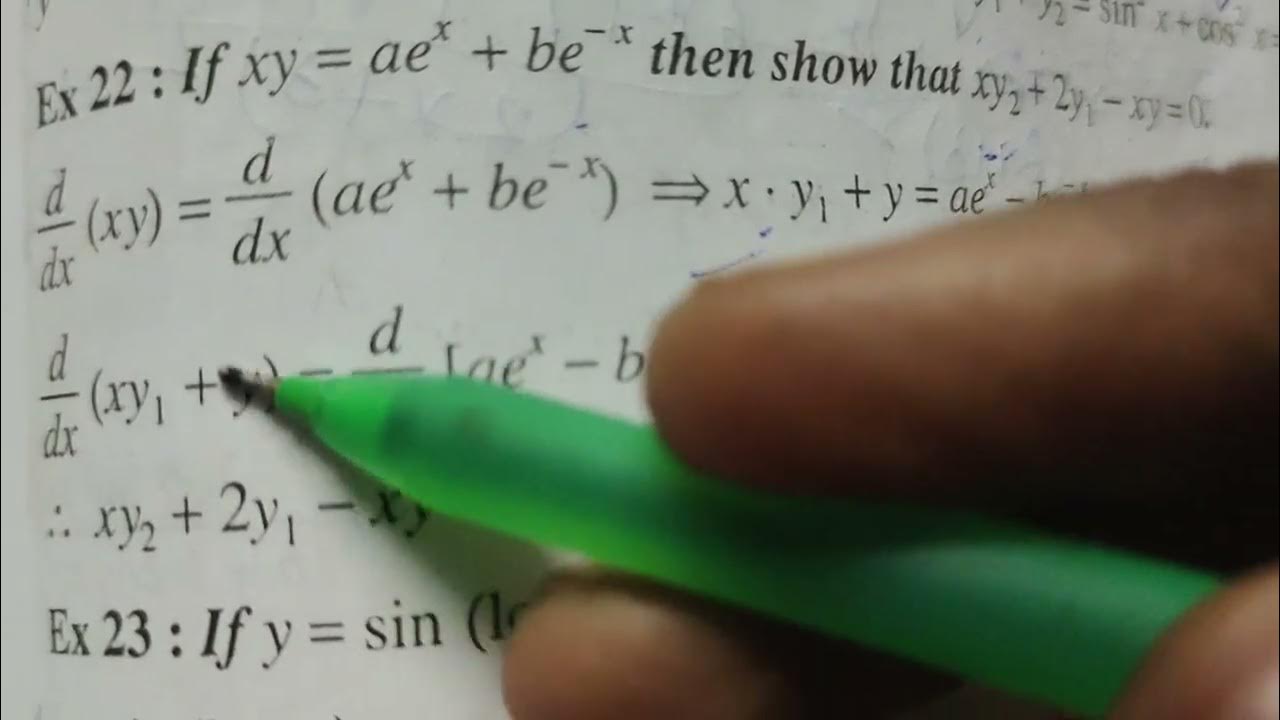Solve differentiation problem - YouTube
