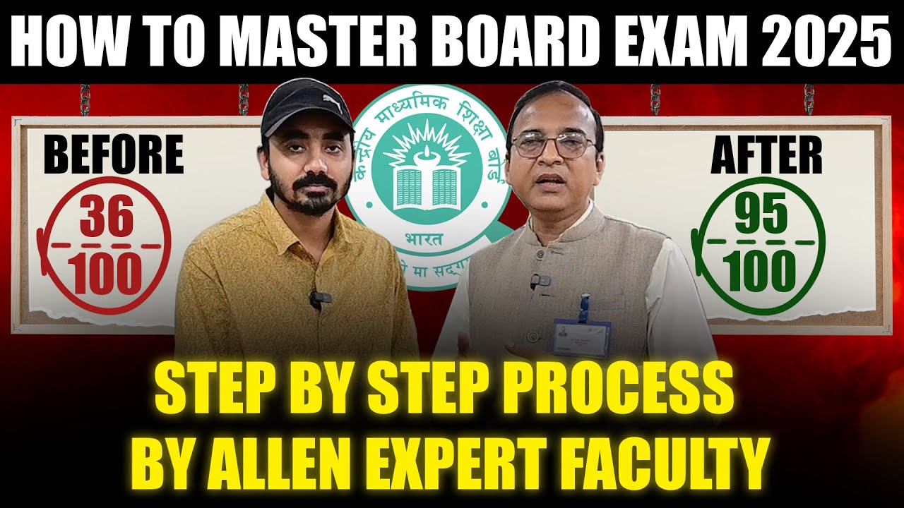 How to master Class 12 CBSE Board Exam🤔| Step by Step Process by Allen ...