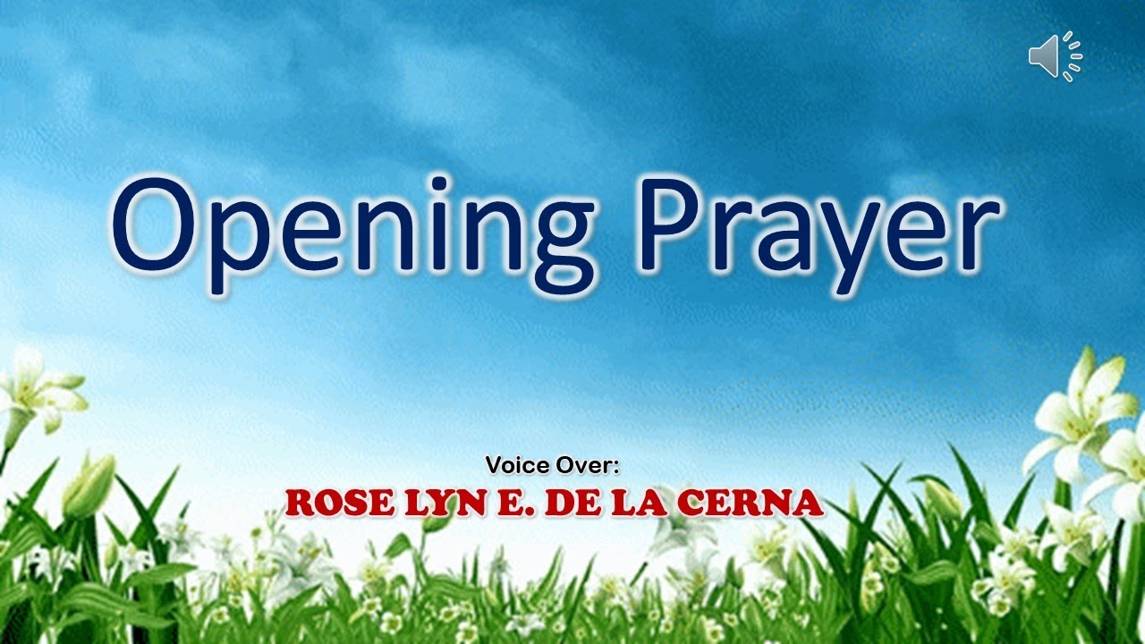 Opening Prayer Before the Class Starts - YouTube
