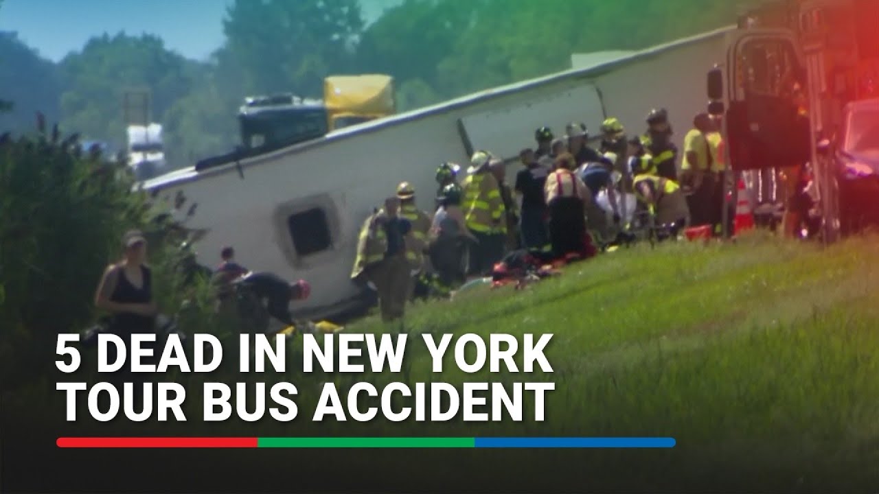 Multiple tourists dead after tour bus rolls over on New York highway ...