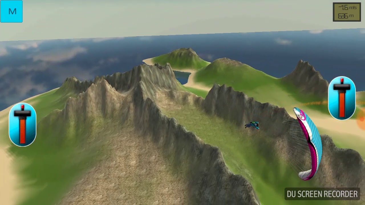 Paragliding simulator parapendio - YouTube