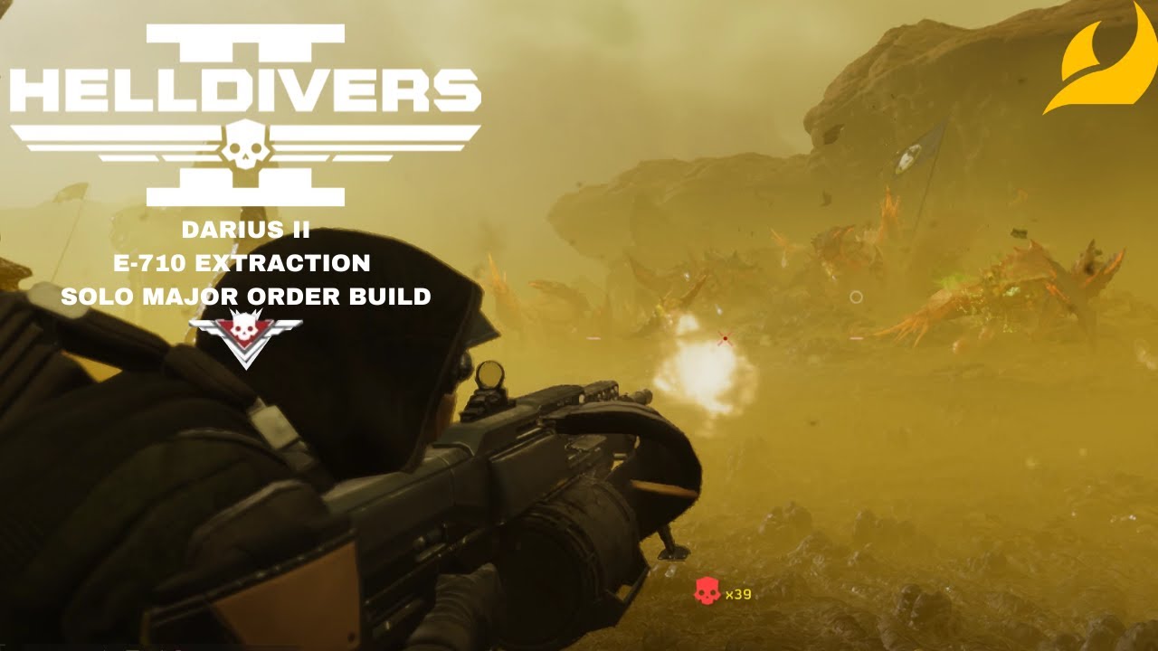 Helldivers 2 | Major Order Build (Heavy Machine Gun) | Darius II-E710 Extraction | Solo ...