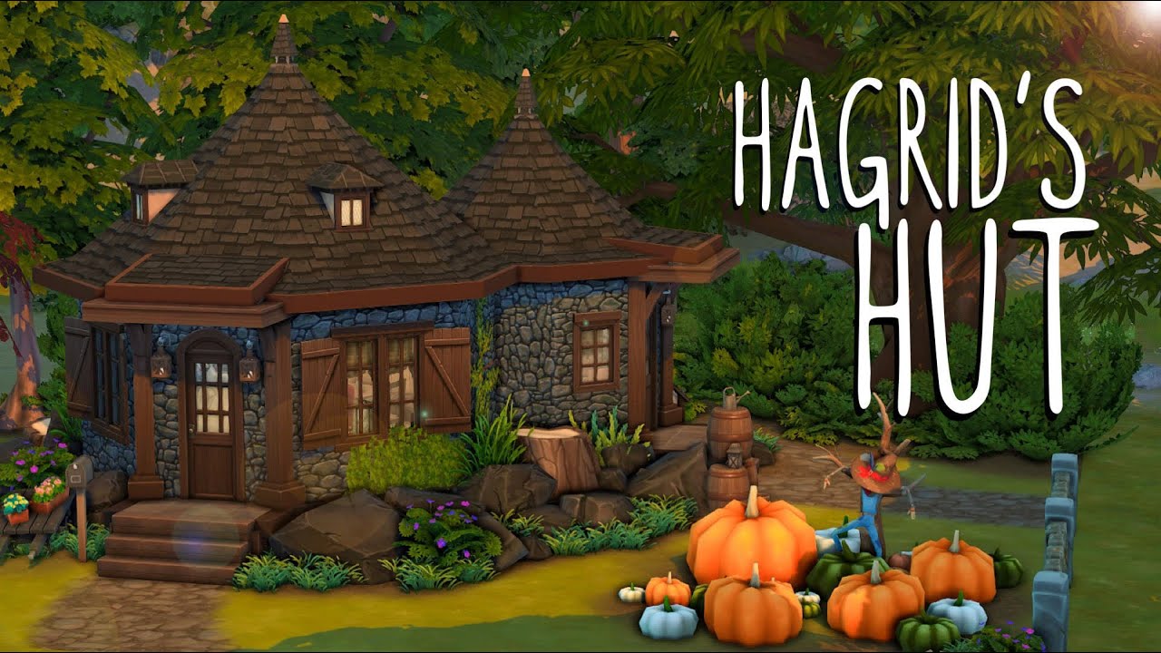 Hagrid's Hut 🌲 // Sims 4 Speed Build - YouTube