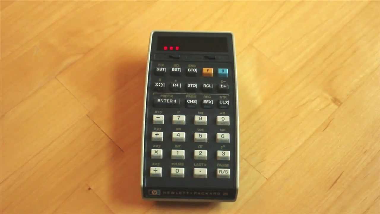 HP-25 Demo - YouTube