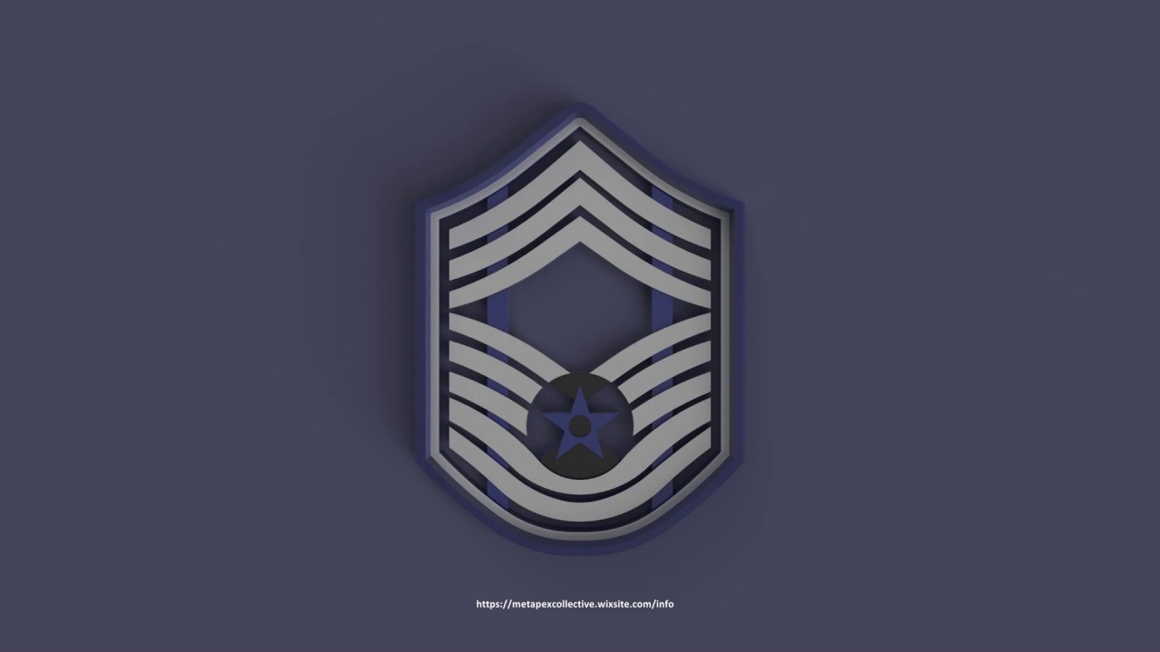 US Air Force Chief Master Sergeant Rank Symbol, Cookie Cutter - YouTube