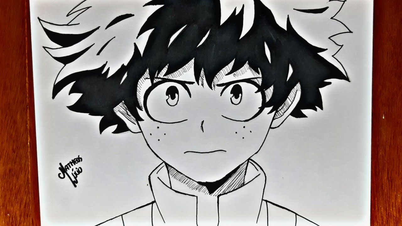 Como Desenhar o Izuku Midoriya - How To Draw passo a passo - YouTube