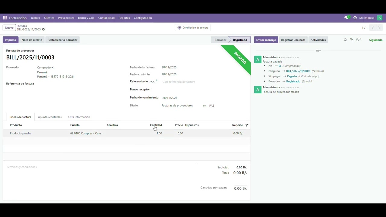 FACTURACIÓN ELECTRÓNICA de PANAMÁ en Odoo: crear facturas y consultar ...