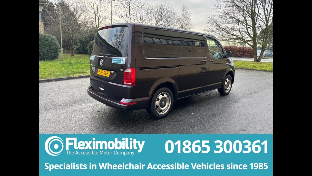 VW Transporter YJ17GLE Transfer to Drive WAV with 6 way seat, 4 Seats ...