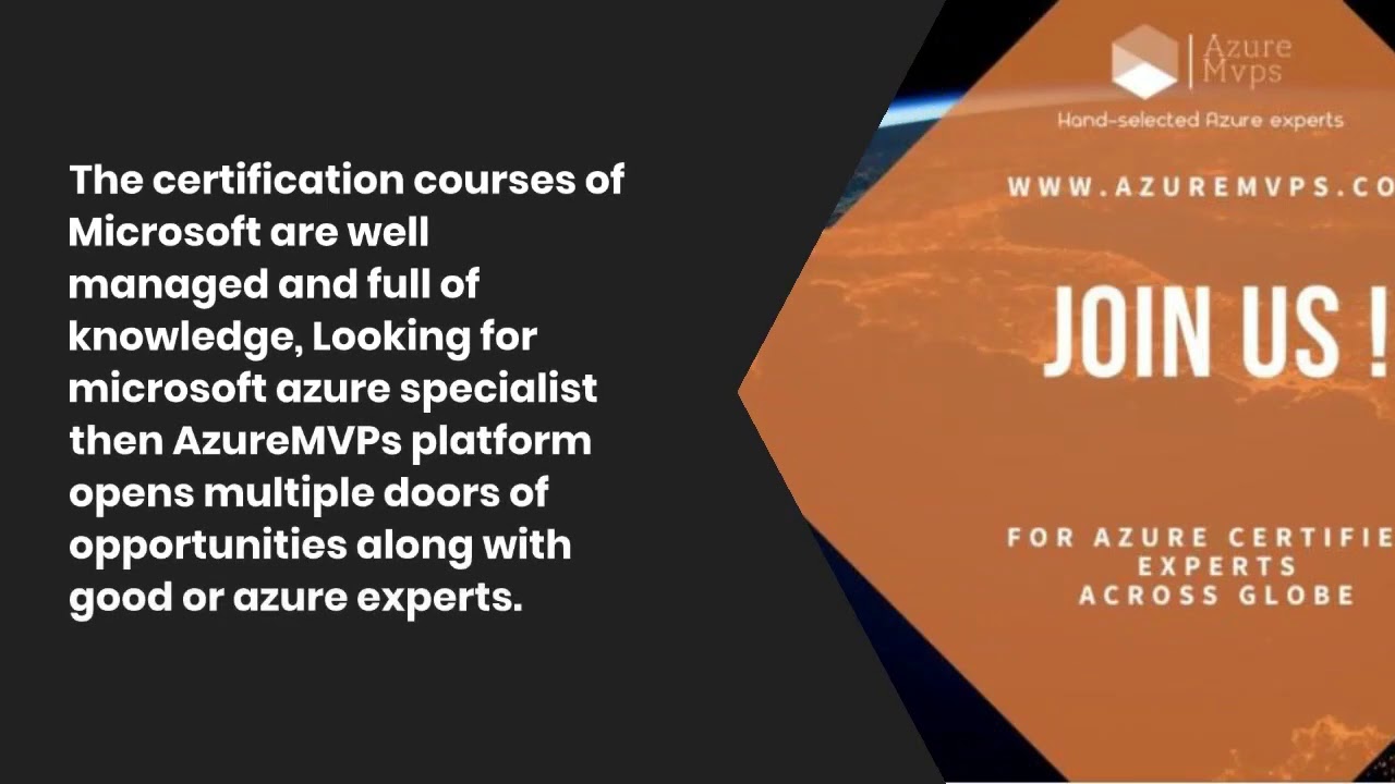 Microsoft Azure Specialist | AzureMVPs - YouTube