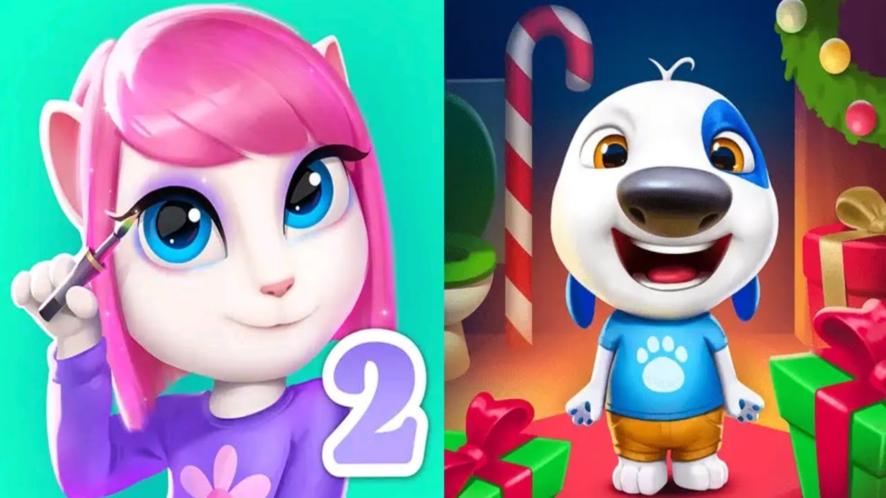 MY TALKING ANGELA 2 VS MY HANK ISLAND ANDROID/iOS GAMEPLAY - YouTube MY TALKING ANGELA 2 VS MY HANK ISLAND ANDROID/iOS GAMEPLAY - YouTube