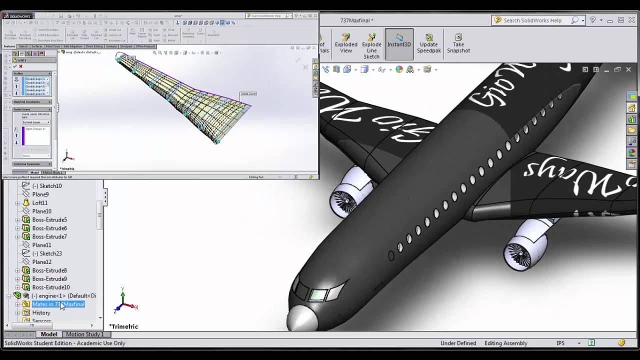 Boeing 737 Max CAD - YouTube