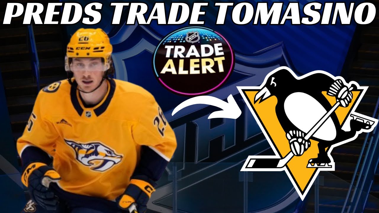 Breaking News: NHL Trade - Predators Trade Philip Tomasino to Penguins ...