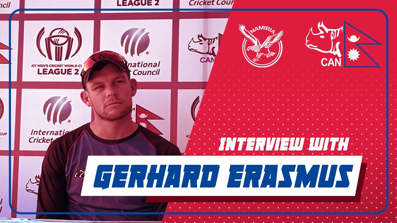 Captain Gerhard Erasmus interview | Namibia v Scotland | Post match ...
