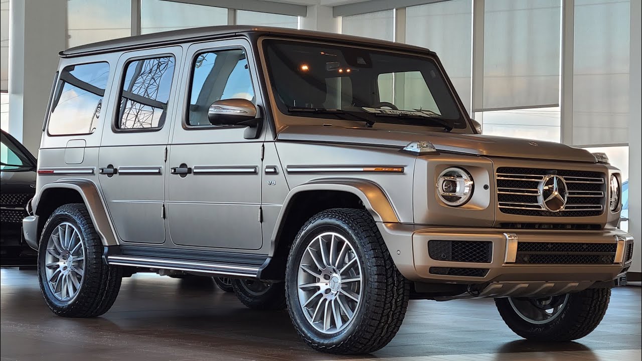 Mercedes Manganite Grey Magno G550 V8 walkaround - YouTube