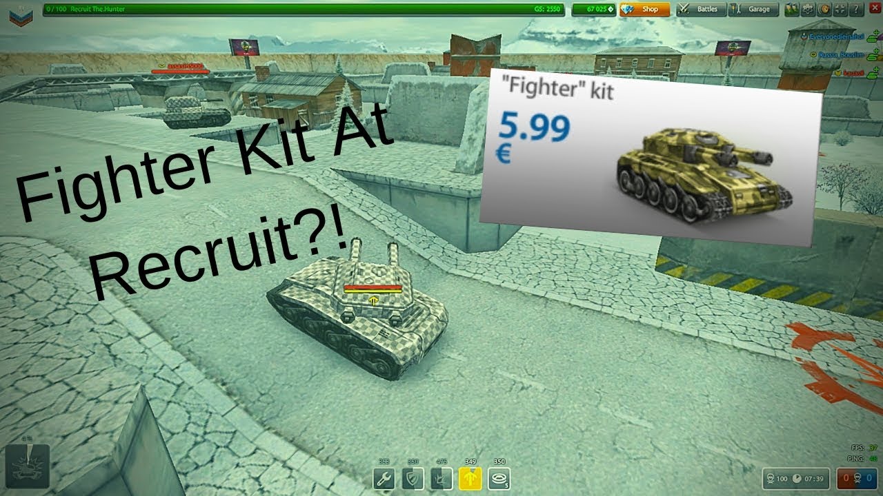 Tanki Online Fighter Kit At Recruit?! - Kits At Recruit #3 - YouTube