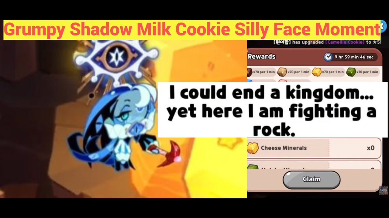 Grumpy Shadow Milk Cookie Silly Face Mining Mineral Cave Moment ...