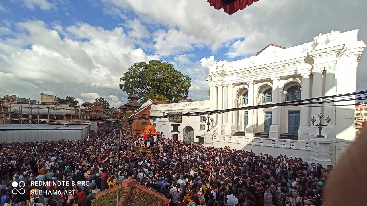 Third Day Of Yenya Punhi(Indra Jatra) बालेन, कुमारी रथयात्रा, हलचोक ...