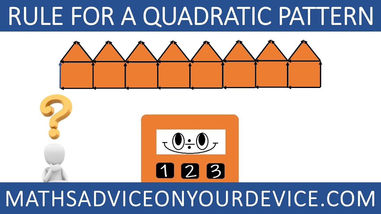 RULE FOR A QUADRATIC PATTERN Ep 3 Of 5 MathsAdviceOnYourDevice YouTube RULE FOR A QUADRATIC PATTERN Ep 3 Of 5 MathsAdviceOnYourDevice YouTube