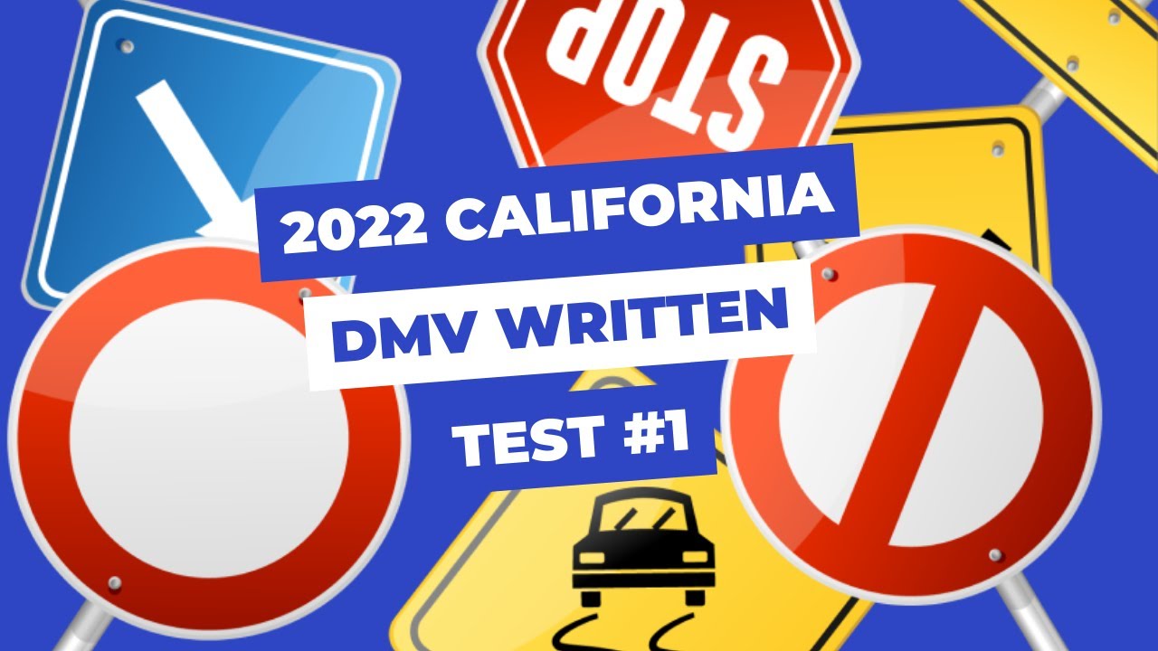 2022 California DMV Written Test #1 - YouTube