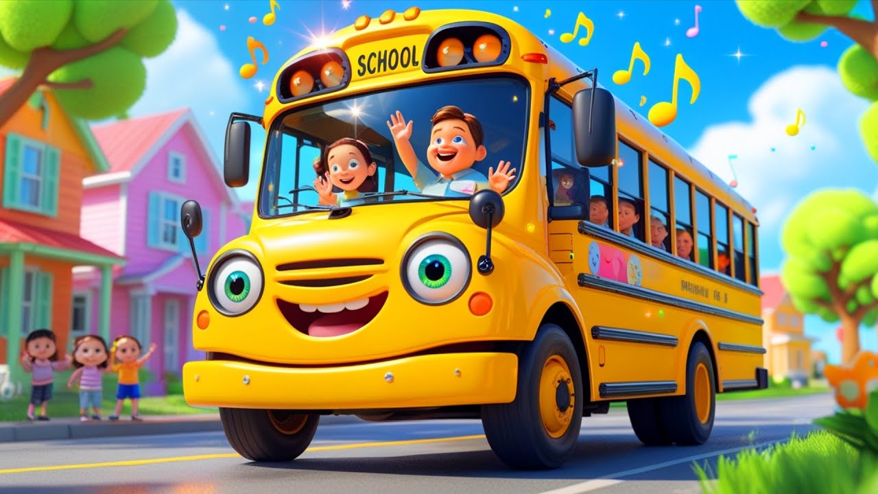 Wheels on the Bus Rhyme for Kids | Fun Nursery Rhyme | Kids Song 2025 ...
