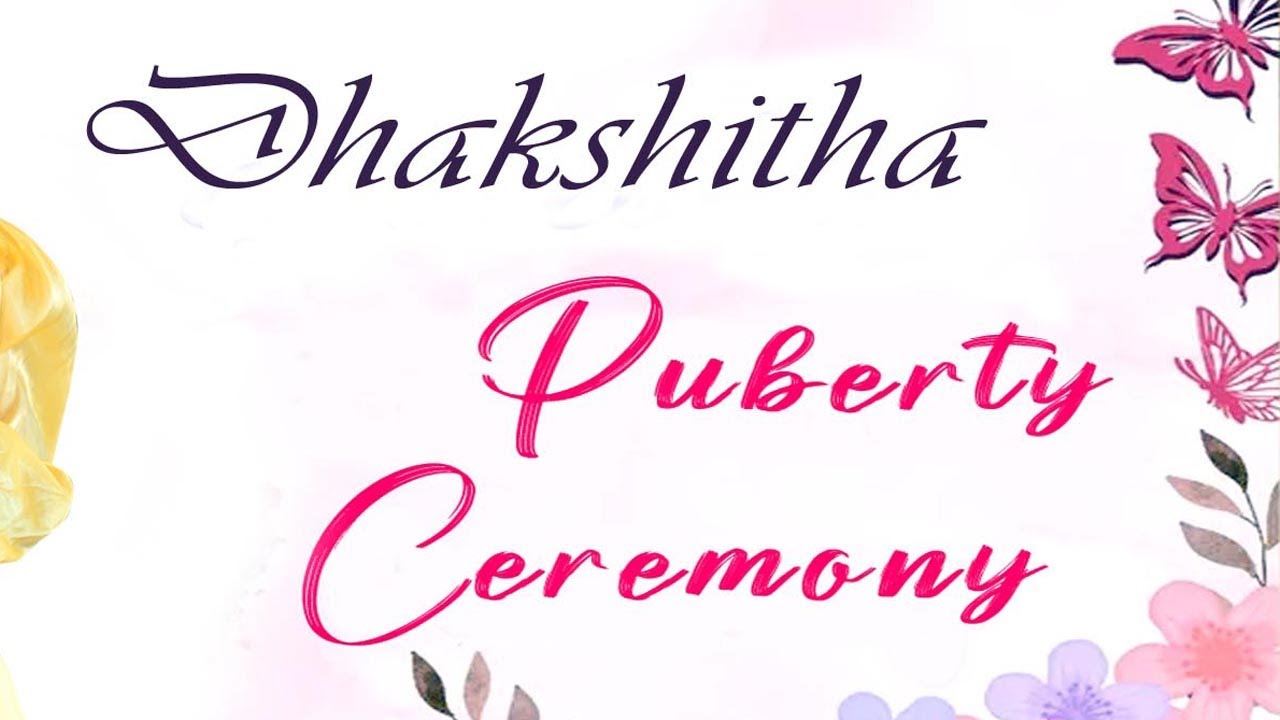 Dakshita puberty function - YouTube