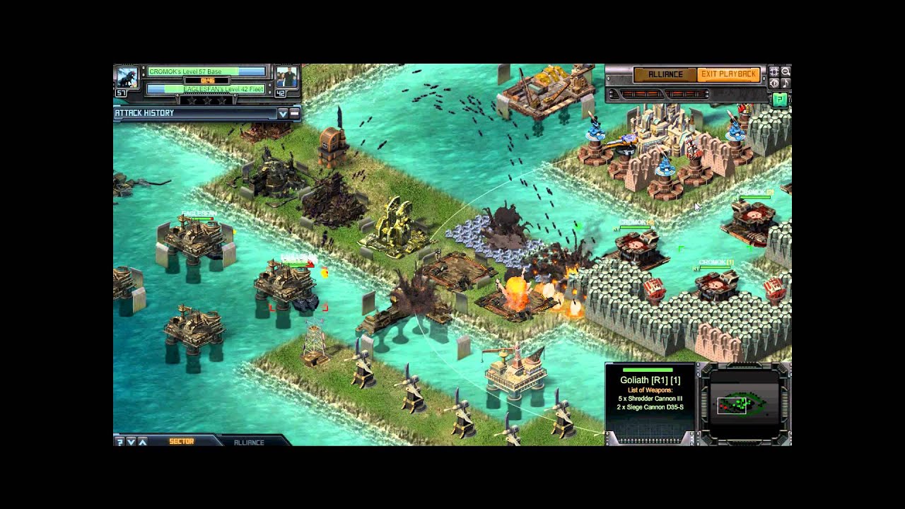 Battle Pirates: defense - YouTube