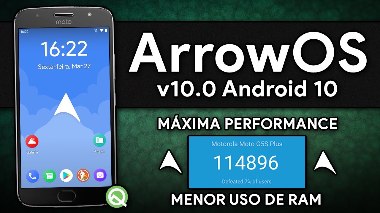 ROM ArrowOS 10.0 | Android 10.0 Q | Máxima Performance com MENOR uso de ...