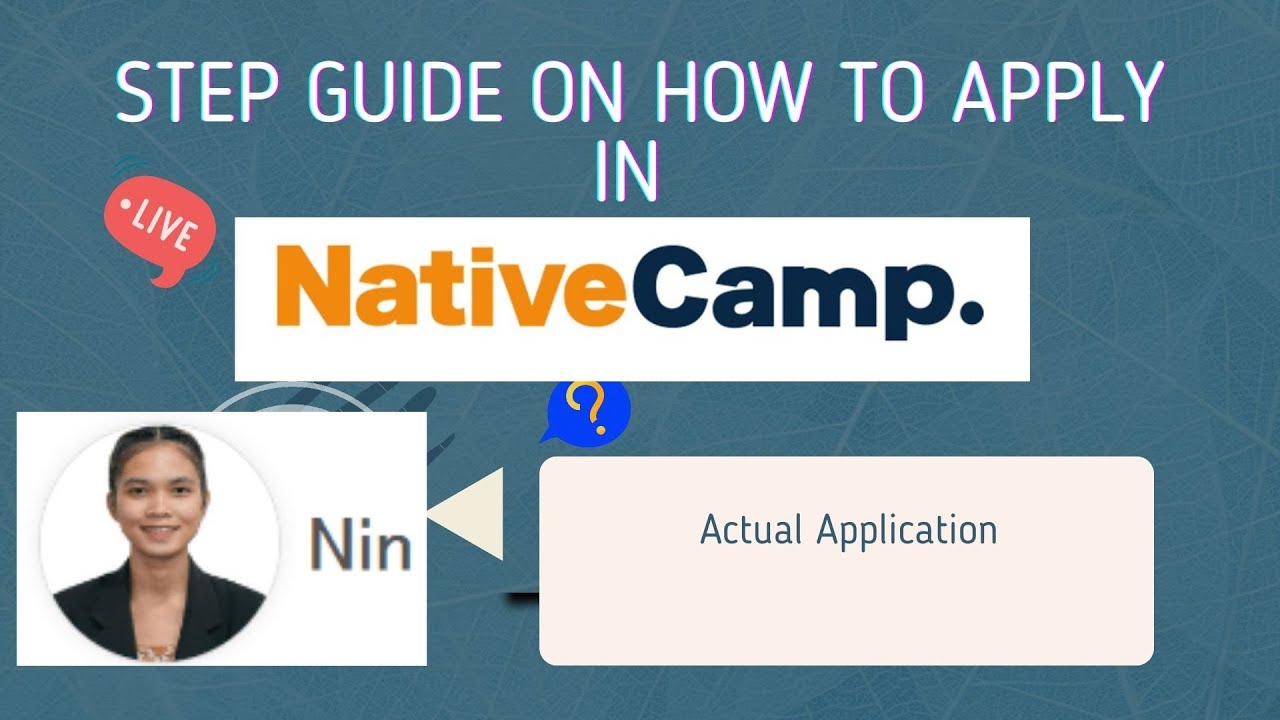 #nativecamp2022 Homebased Native Camp Application - YouTube