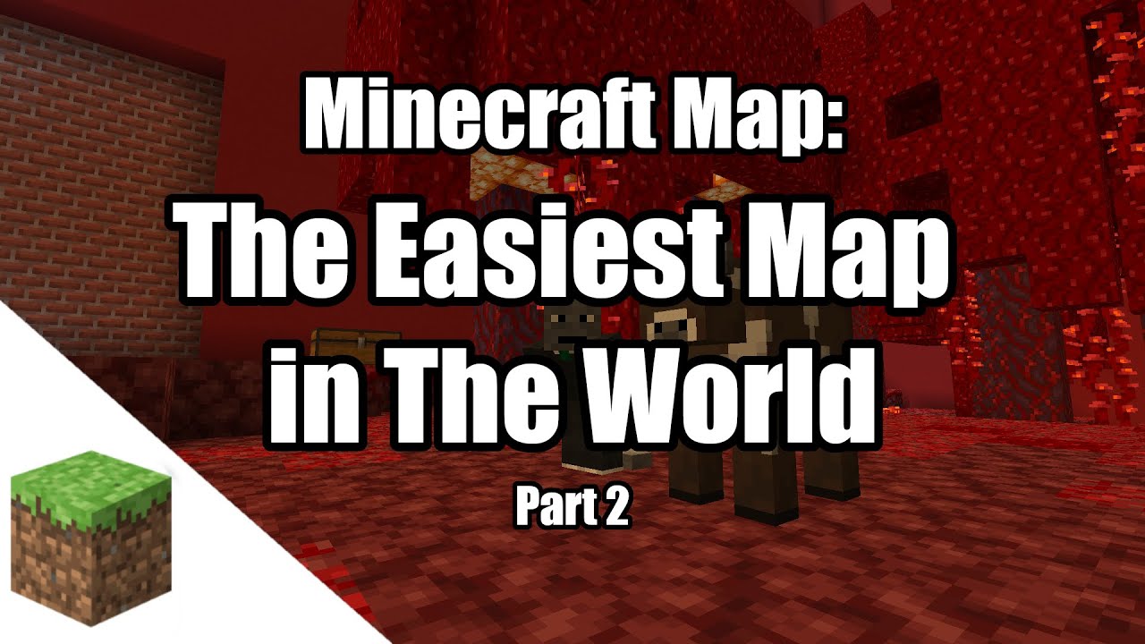 Minecraft Map: The Easiest Map in the World (Part 2) - YouTube